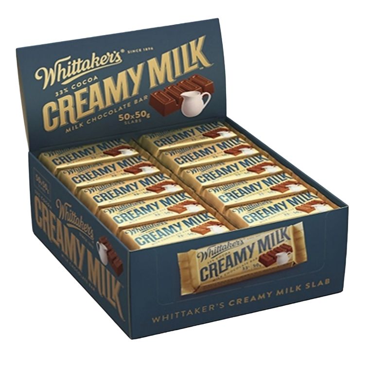 Whittakers Creamy Milk Slab 50g – Healthy Essentials Australia
