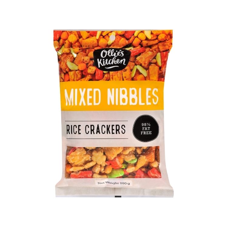 Ollie's Kitchen Mixed Nibbles Rice Crackers 250g – Healthy Essentials ...