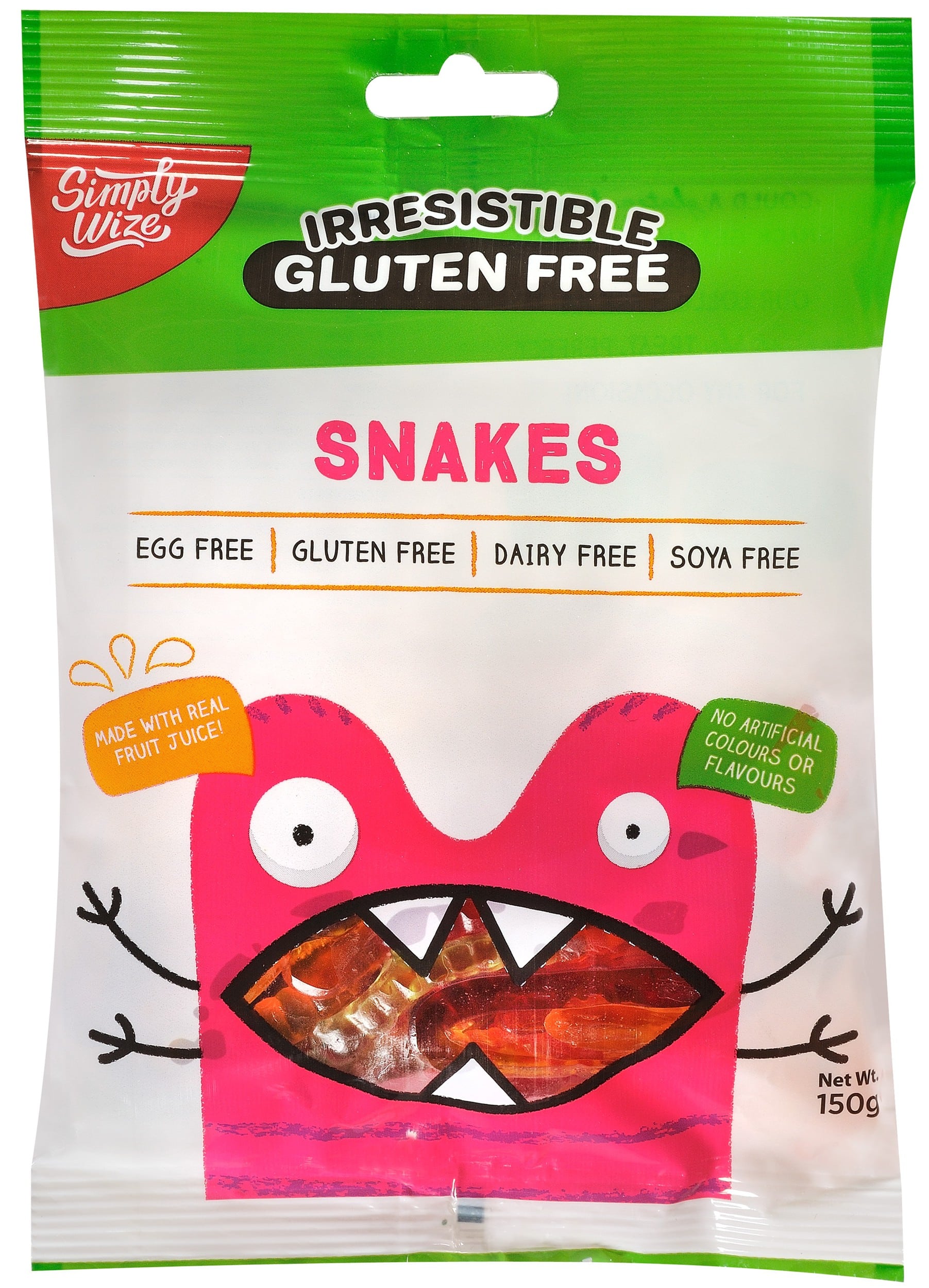 Simply Wize Snakes 150g – Healthy Essentials Australia