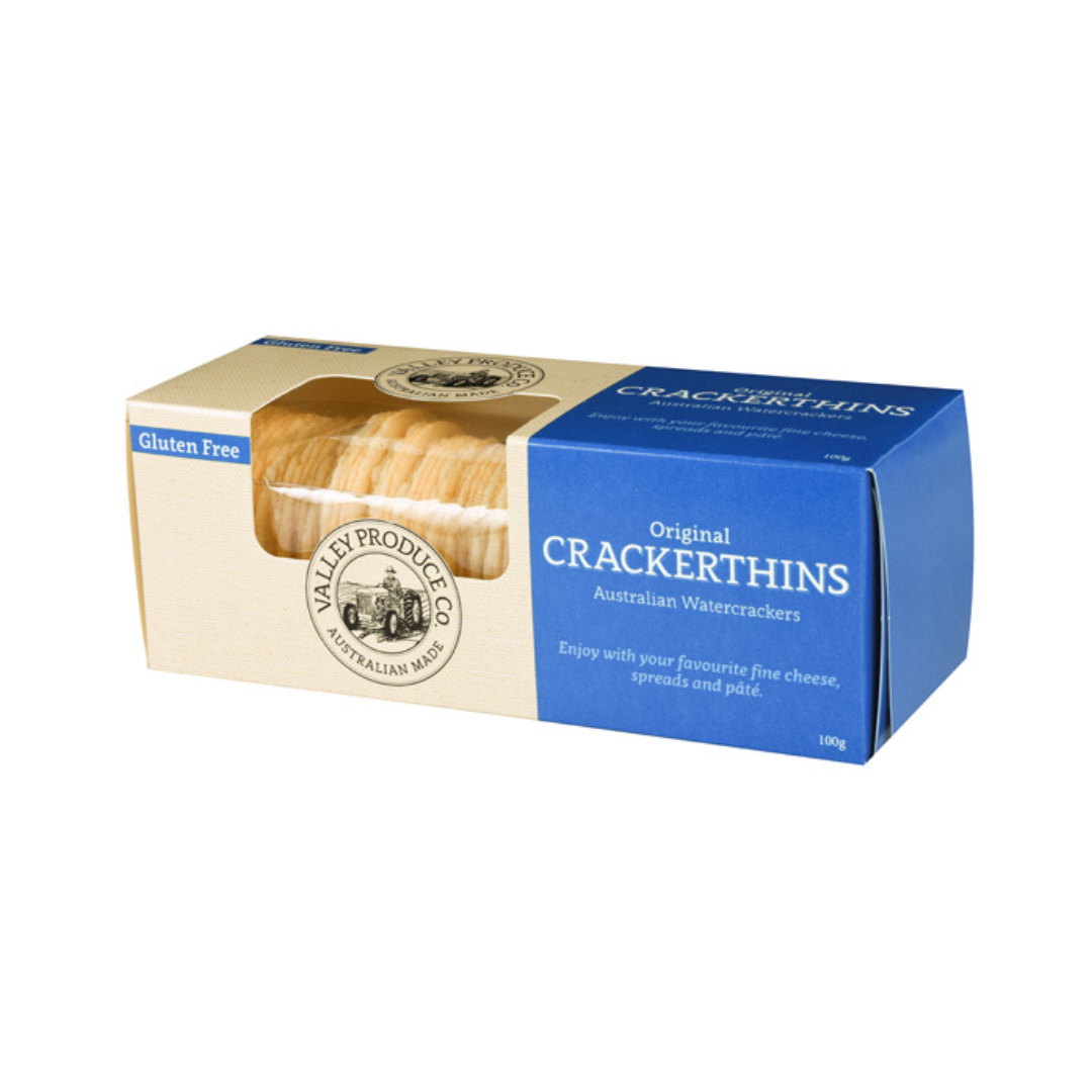 Valley Produce Co Original Crackerthins Gluten Free 100g – Healthy ...