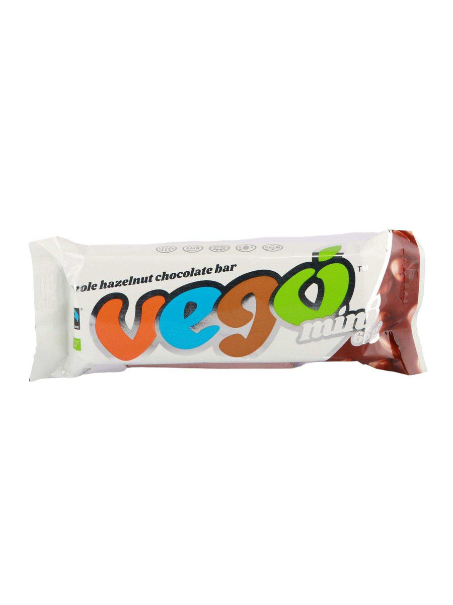 VEGO Whole Hazelnut Chocolate Bar Mini 65g – Healthy Essentials Australia