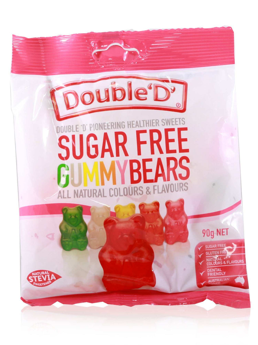 Double D Sugar Free Gummy Bears 90g – Healthy Essentials Australia